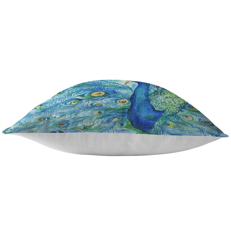 Decorative Throw Pillow Peacock Etsy