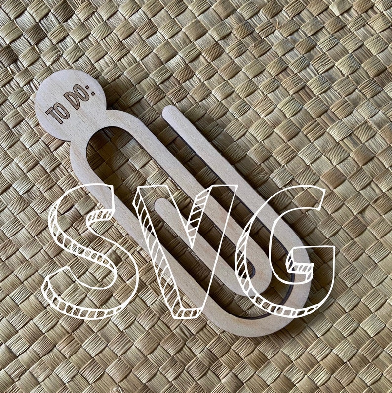 Jumbo BLANK Paperclips Template - SVG Digital Cut File - Etsy