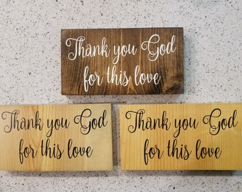 Thank You God Sign - Etsy