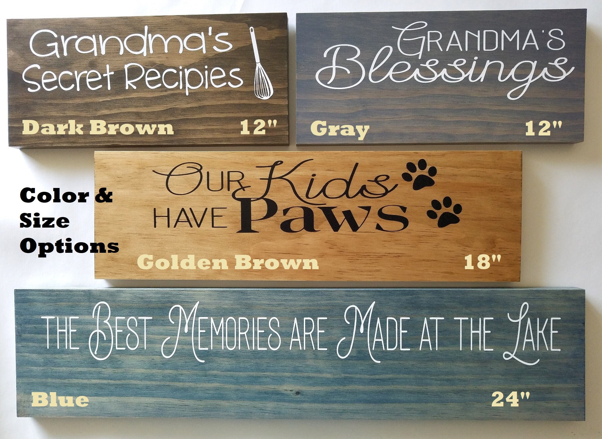 Custom Painted Brag Board Photo Display Choose Name Color | Etsy