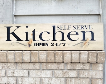 Wood Painted Open Sign - Etsy