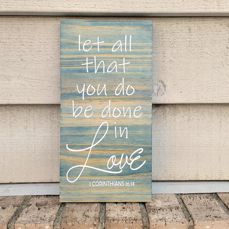 1 Corinthians 16 14 - Etsy