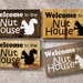 Painted Sign - Pine 4 X 7 - Welcome to the Nut House - Wood Wall Art ...