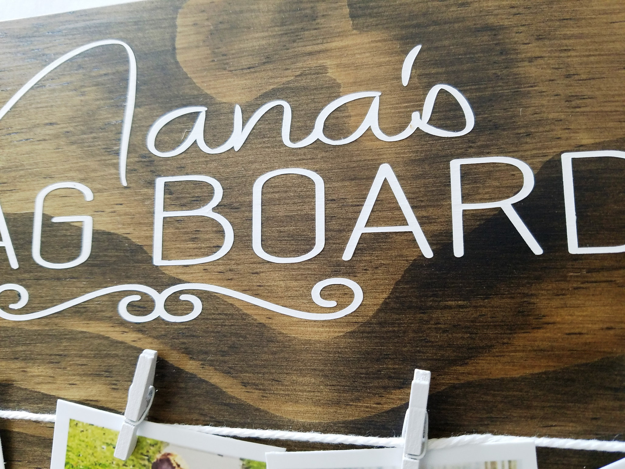 Custom Painted Brag Board Photo Display - Choose Name, Color, Size ...