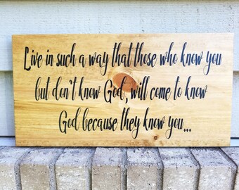 Live in Such a Way | Etsy