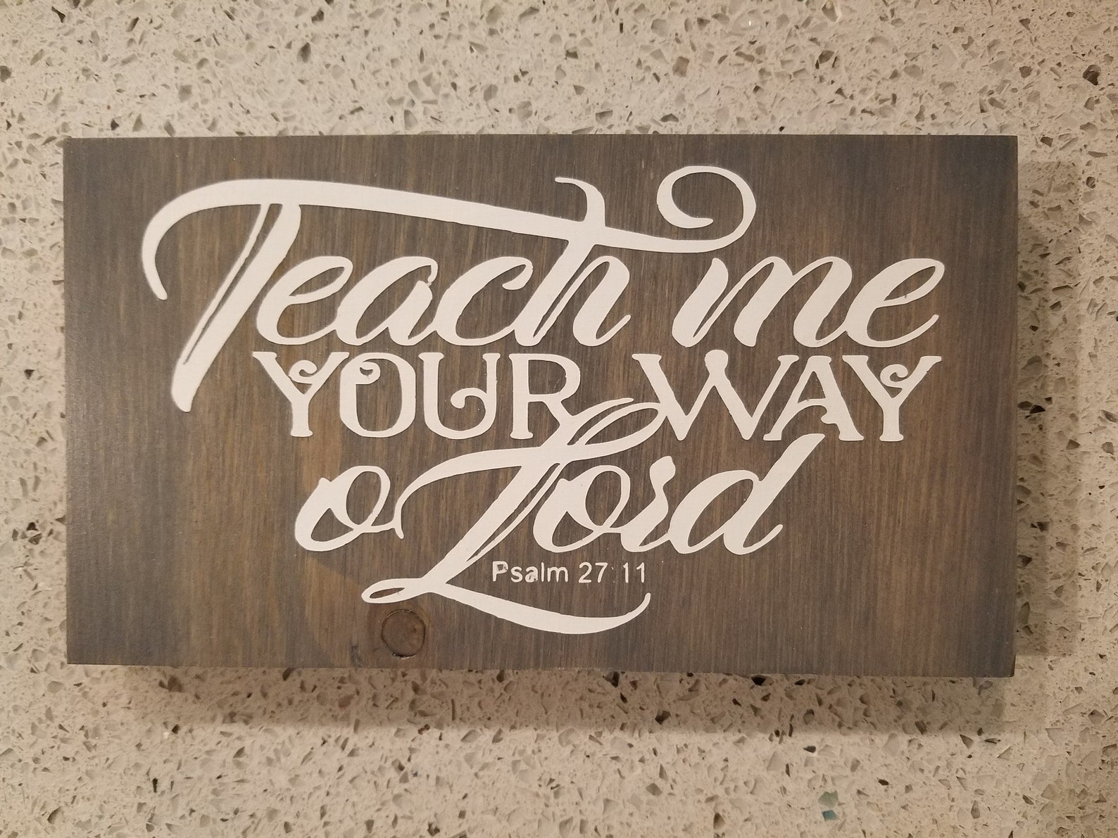 Painted Sign Pine 4 X 7 Teach Me Your Way O Lord | Etsy