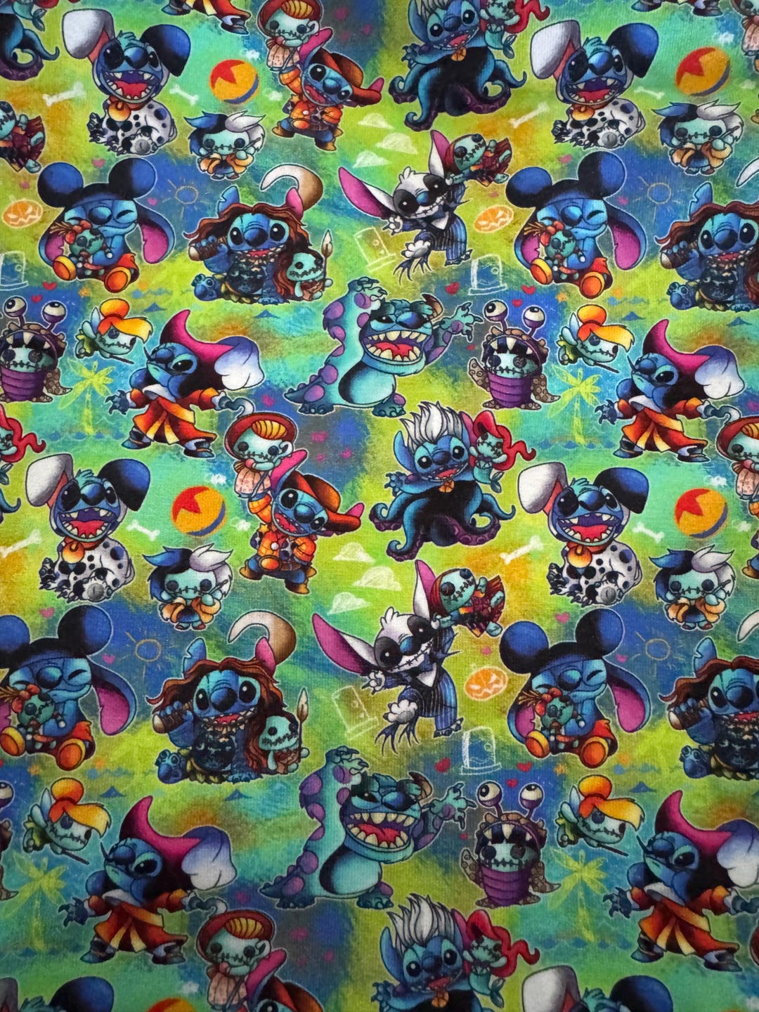 Lilo and Stitch Inspired Custom Fabric - 3 Yard Cut (knit Woven ...
