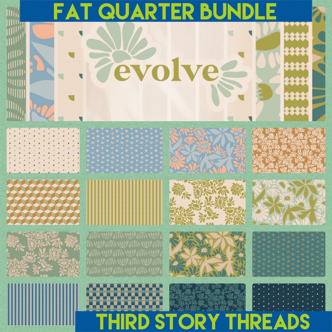 Art Gallery Fabrics Evolve by Suzy Quilts Fat Quarter Bundle 16 Pieces - Etsy