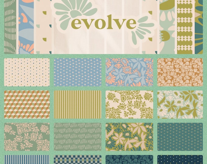 Art Gallery Fabrics Evolve by Suzy Quilts Fat Quarter Bundle 16 Pieces - Etsy