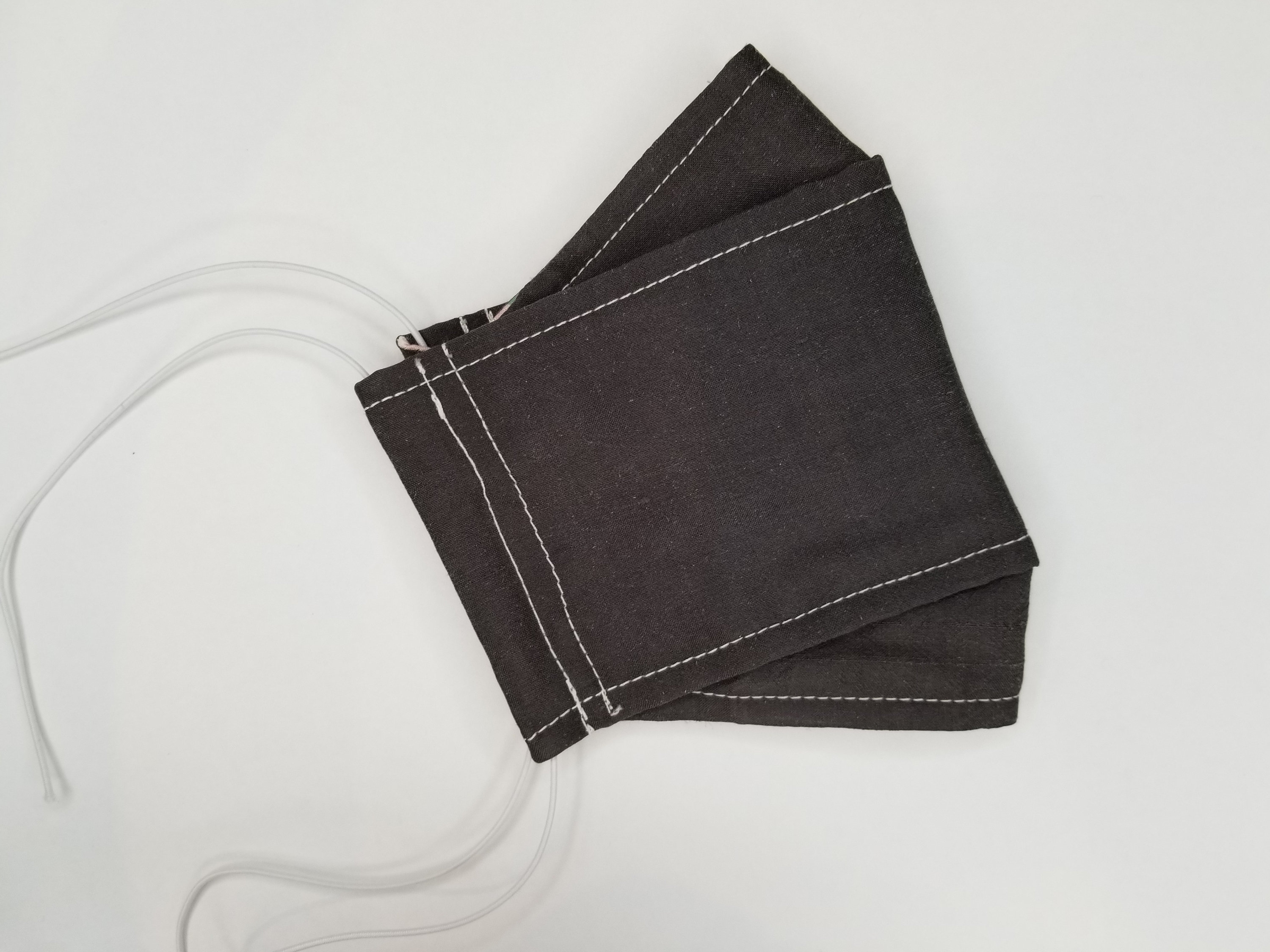 Tightly Woven Silk Double Layer Face Mask With Pocket for Filter ...