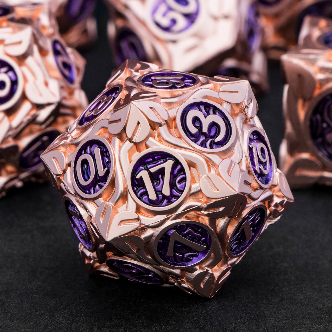 D20 D and D Dungeon and Dragon Dice D+D Tabletop Role Playing Game DND Metal Dice Set RPG ...