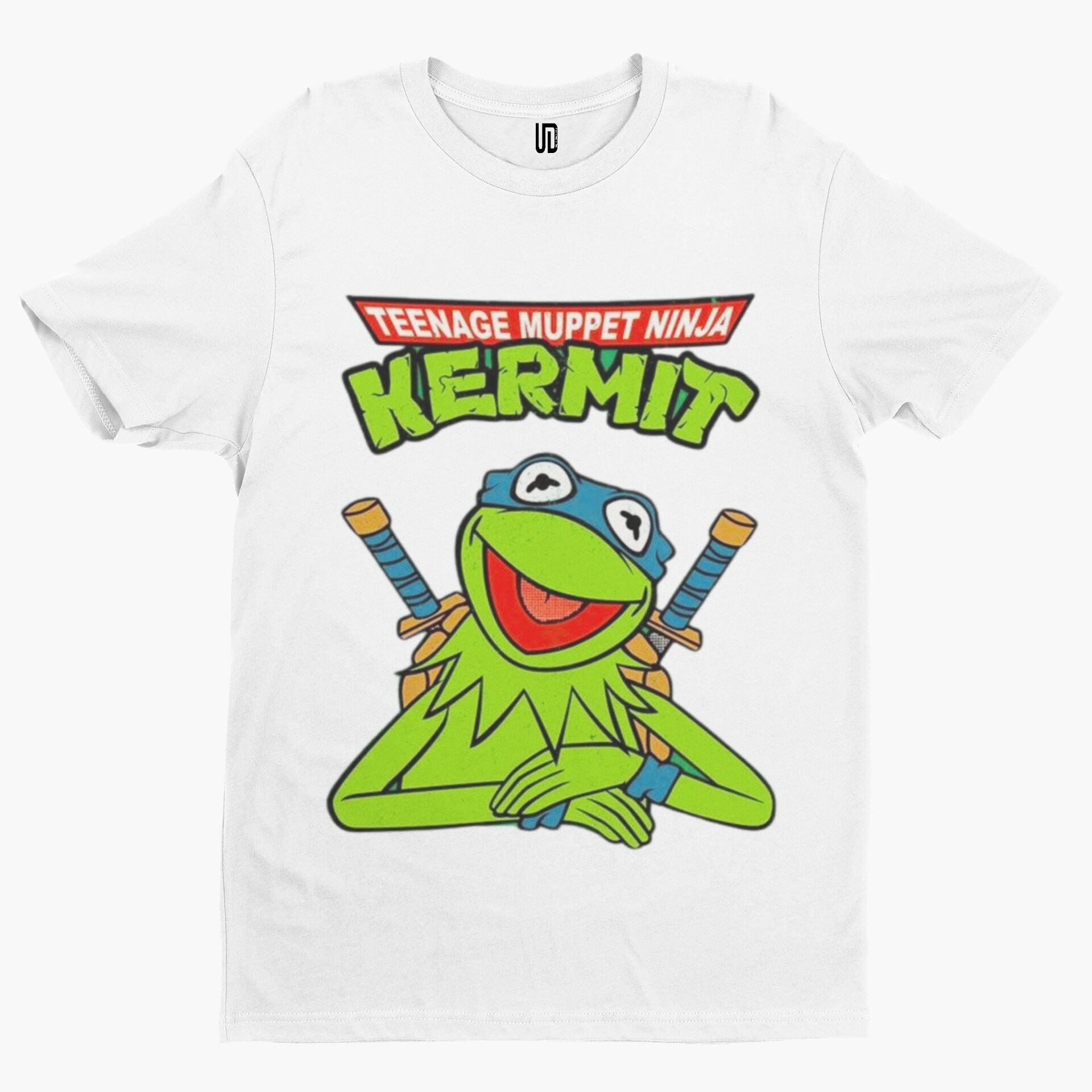 Teenage Muppet Ninja Kermit T-shirt - Muppets Funny Retro Cool Cartoon Turtle - Etsy UK