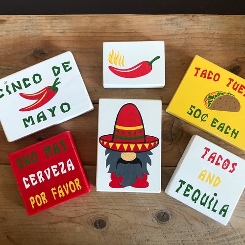 Cinco De Mayo Tiered Tray Decor - Etsy