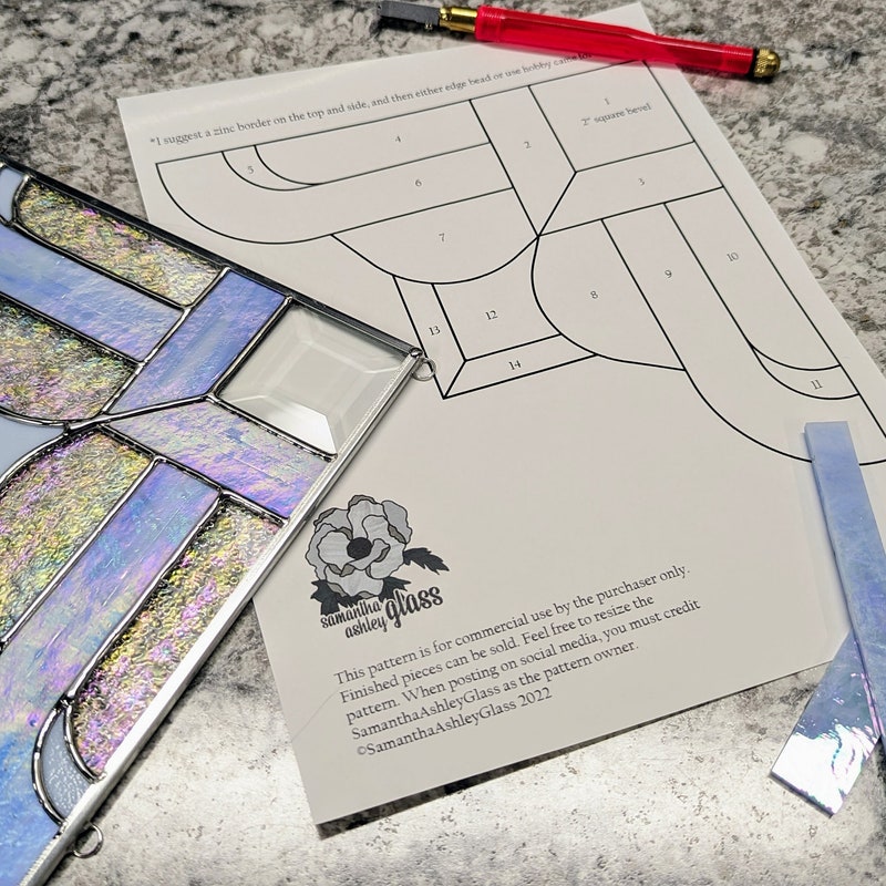 Corner Window Stained Glass Pattern - Etsy