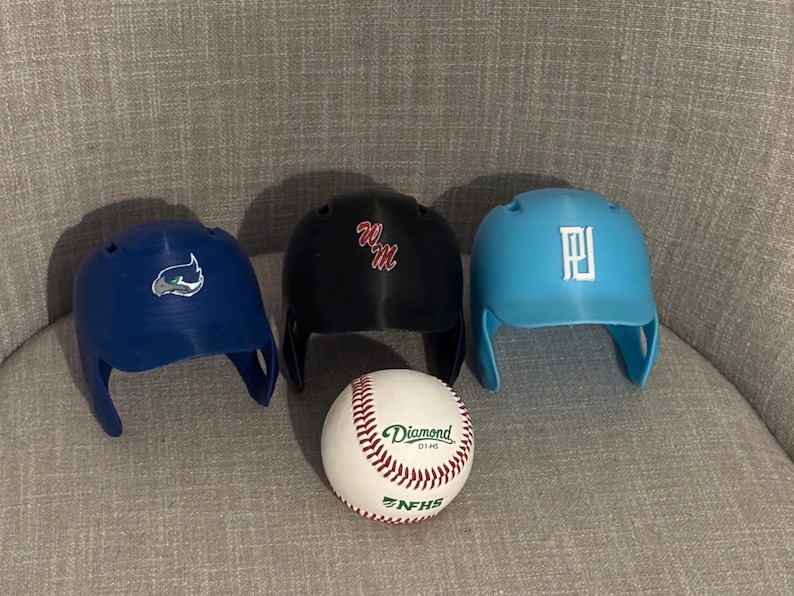 3D Printed Mini Baseball Helmet - Etsy