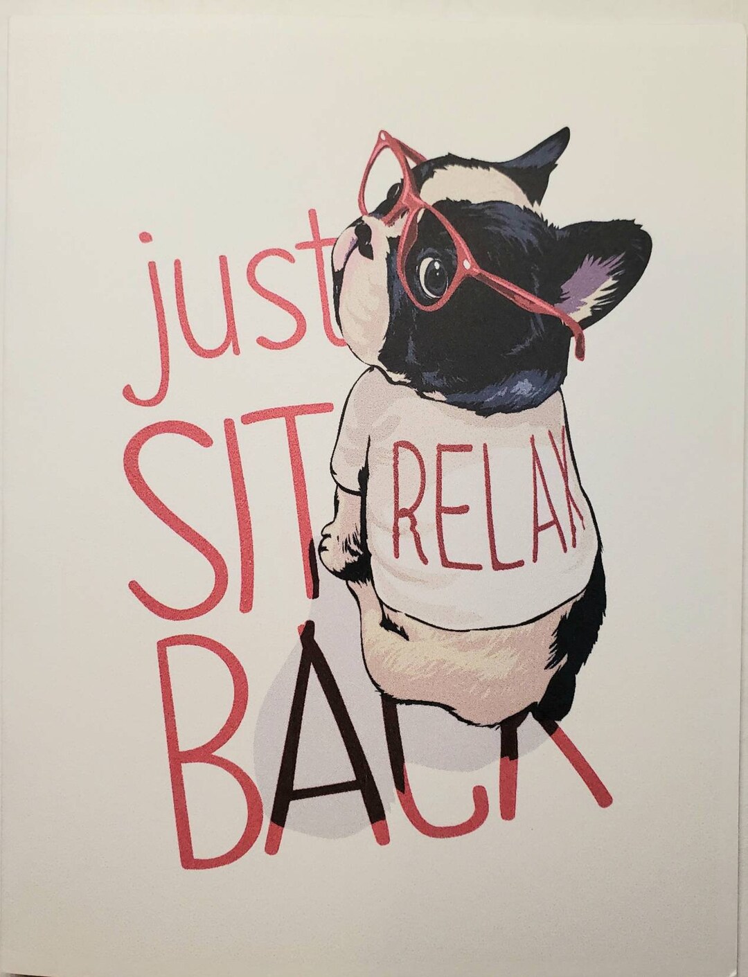 Card #33- Just Sit Back Relax-blank Inside- for Encouragement-support ...