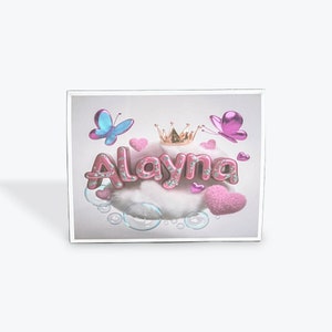 Personalized Name Birthday Card #206 - Etsy