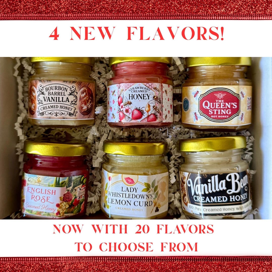 Tea Gift for Her: Creamed Honey Sampler Gift Set Pick 6 From 26 Gourmet ...