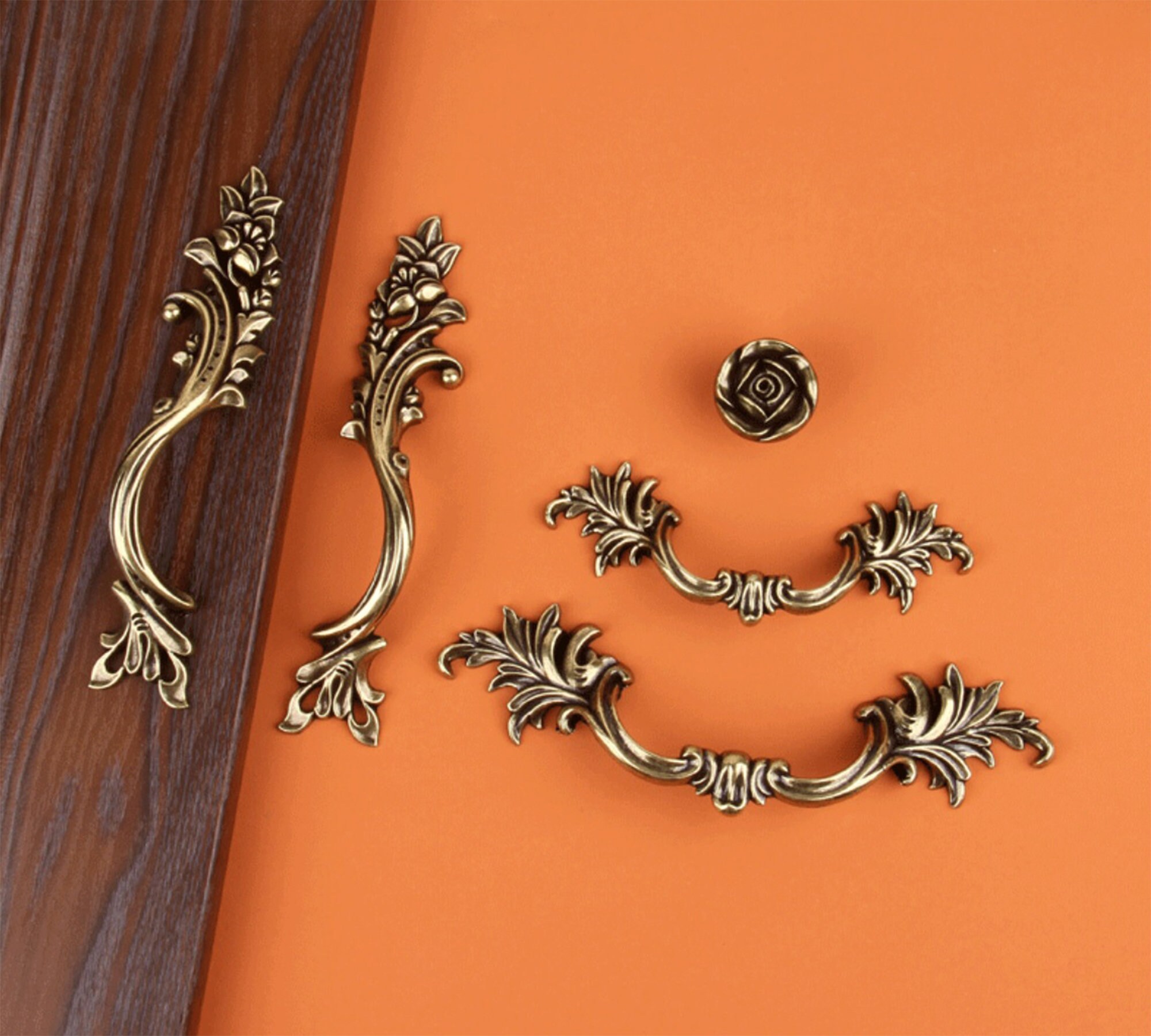 2.5 3 3.75 Bow Carved Antique Sliver Bronze | Etsy