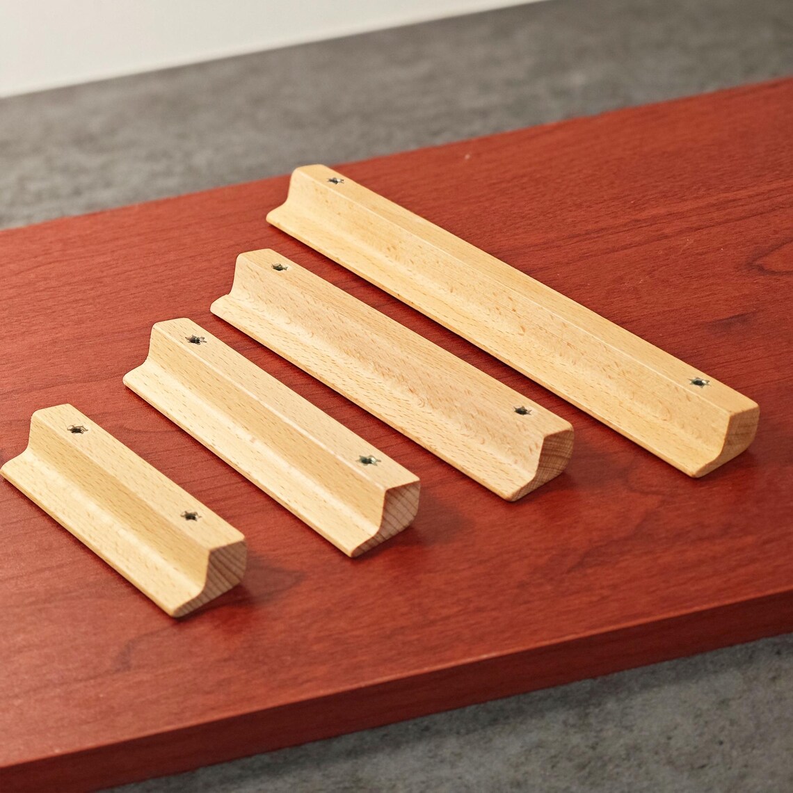 Beech Wood Cabinet Knob or Pull: Modern Wood Furniture Hardware - Etsy