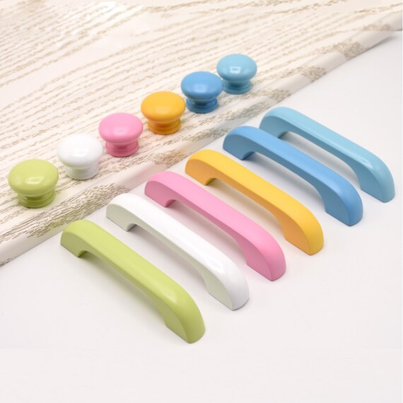3.78 5 Colorful Solid Wood Cabinet Handles Cabinet - Etsy
