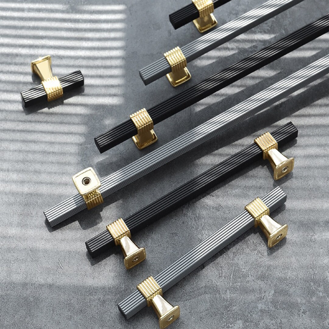 20" 26" 33" Extra Long Black Gray Wardrobe Cabinet Pulls Handles Modern ...