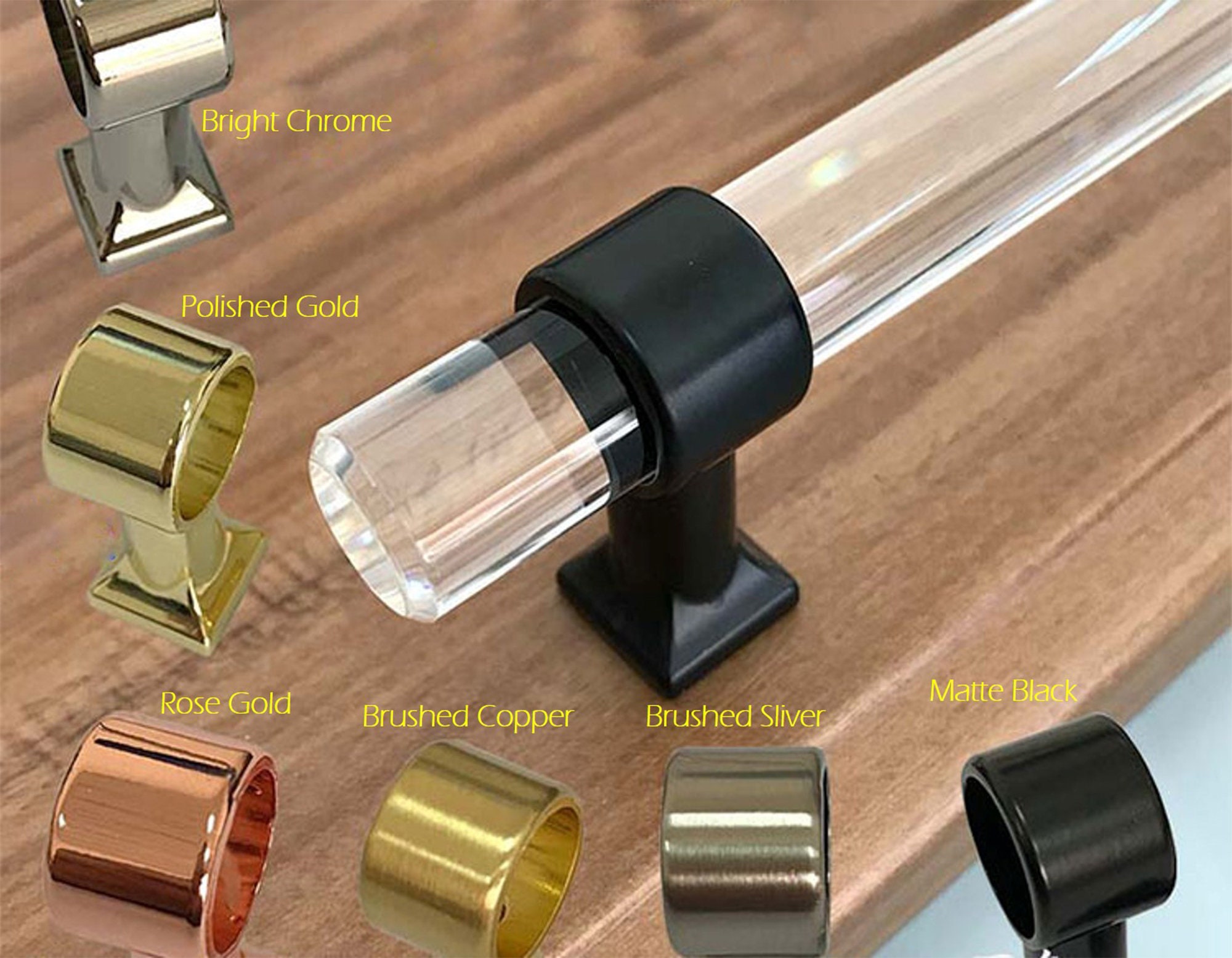 7.56 8.8 10 Long Acrylic Cabinet Handles - Etsy