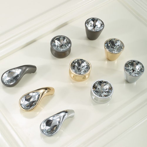 Glass Knobs Dresser Knob Crystal Drawer Knobs Pulls Handles - Etsy