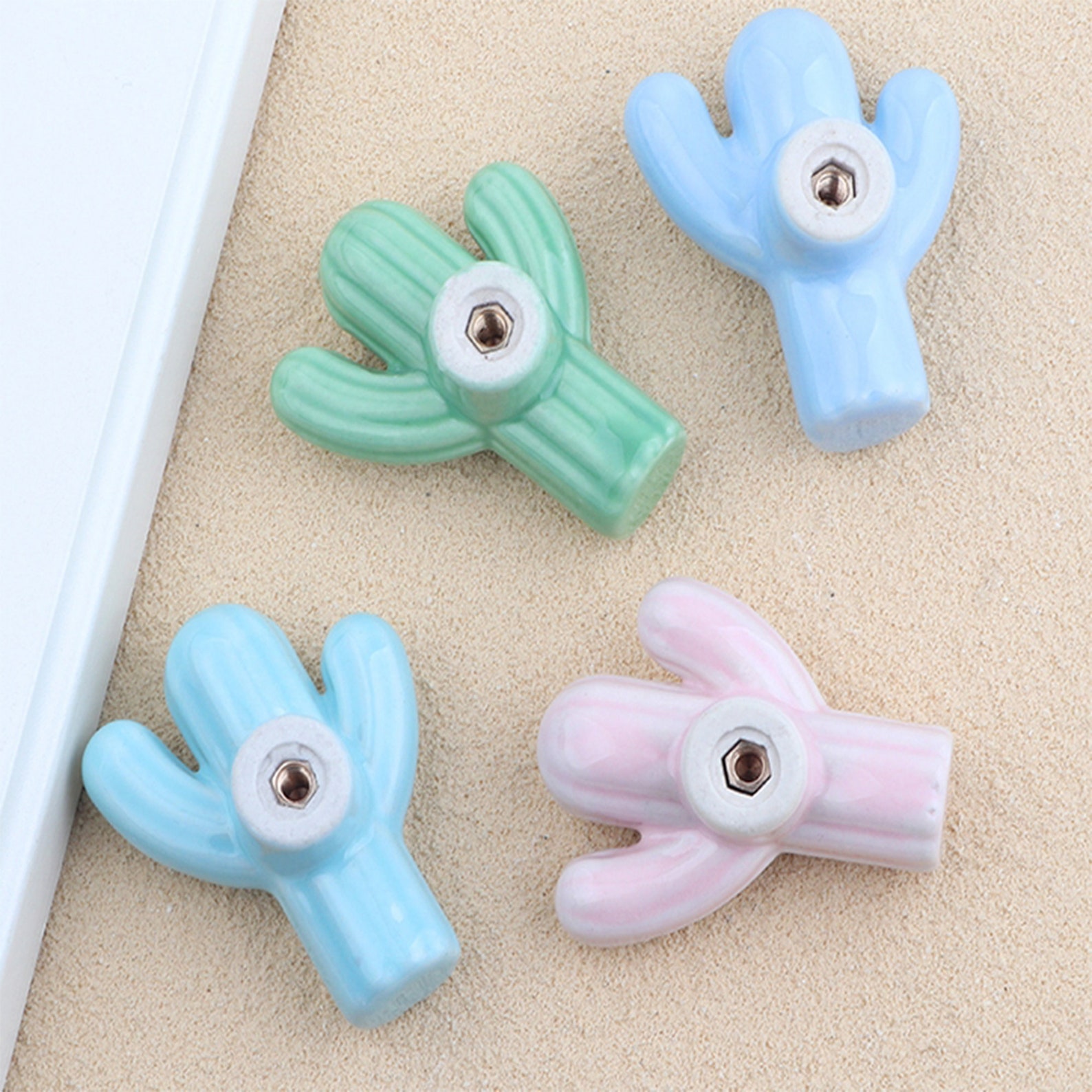 Kids Cactus Ceramic Cabinet Door Pulls Knobs Drawer Pulls - Etsy