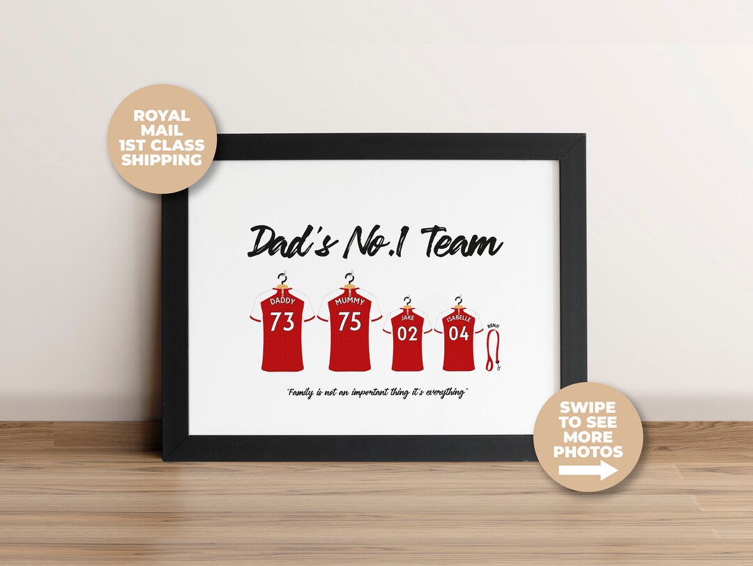 Custom Arsenal Football Shirt Print Personalised Arsenal Print Gunners ...