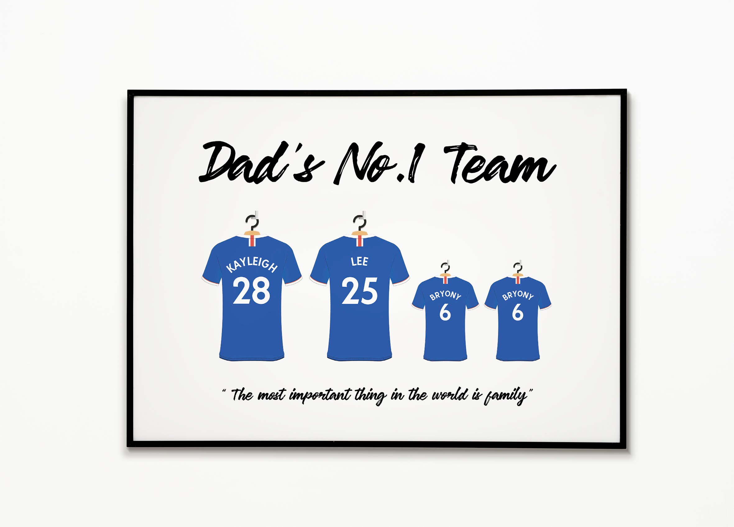 Custom Football Print Personalised Rangers FC Football Shirt | Etsy