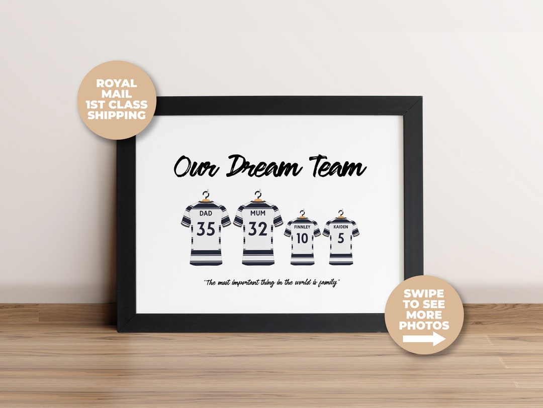 Custom Hull FC Rugby Print | Personalised Hull FC Shirt Print | Rugby ...