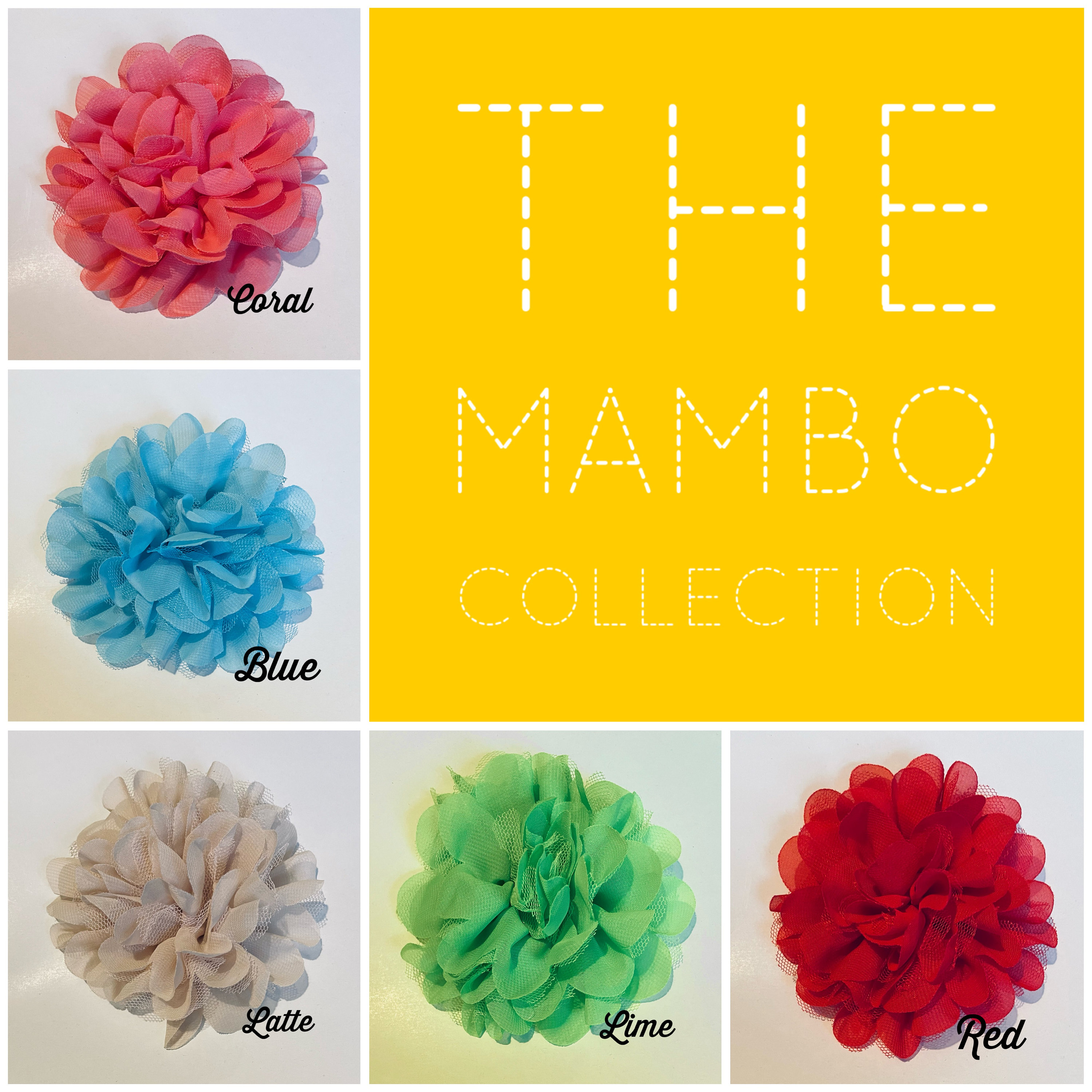 Handmade * the Mambo Collection * 4.5in/11cm Flower Hair Clip * 20 ...