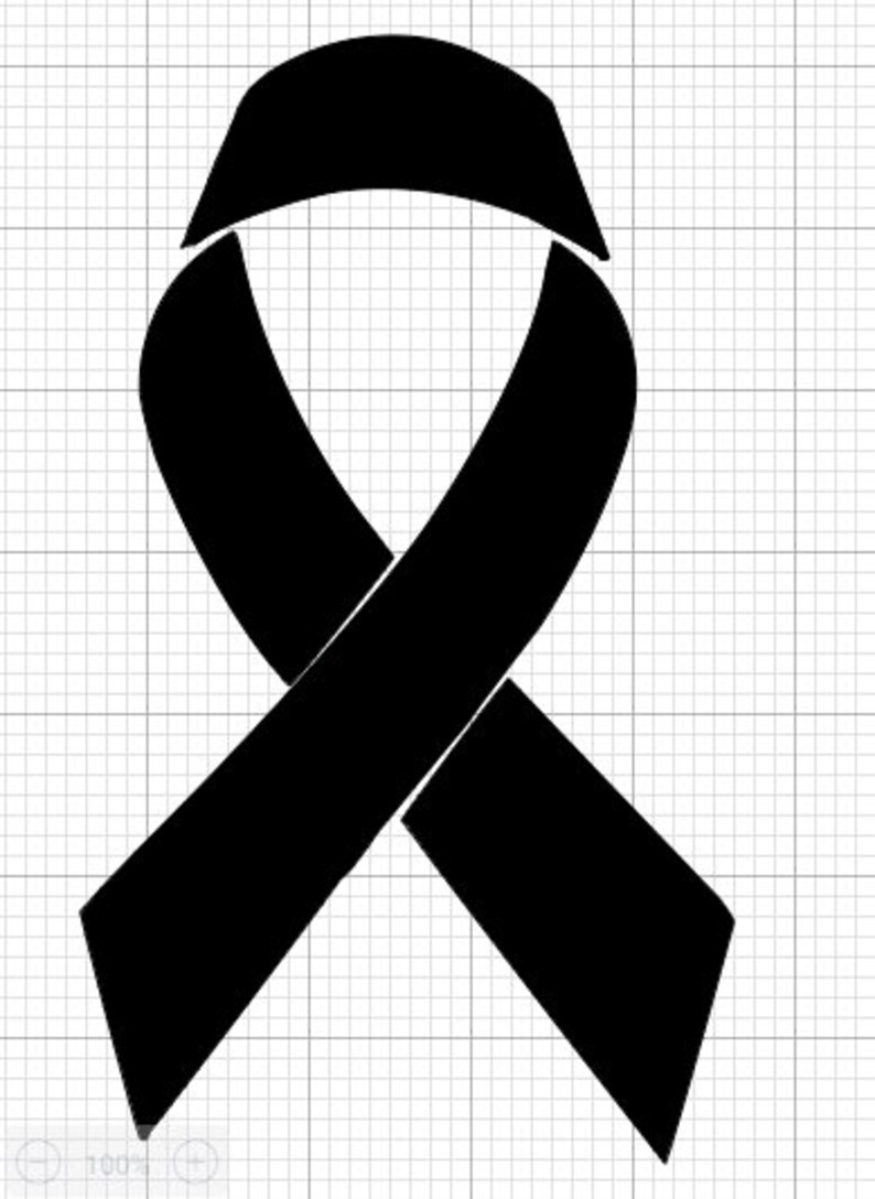 Cancer Ribbon Bow SVG PNG cutting file image for cricut | Etsy