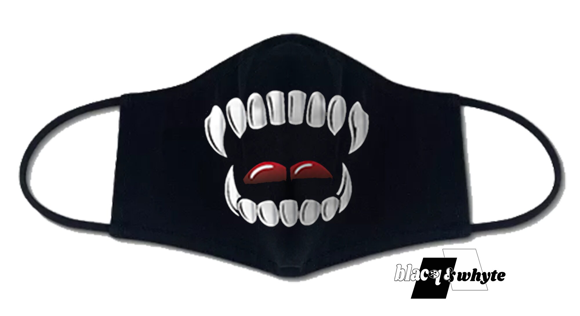 Vampire Teeth Face Mask - Etsy