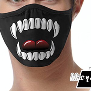 Vampire Teeth Face Mask - Etsy