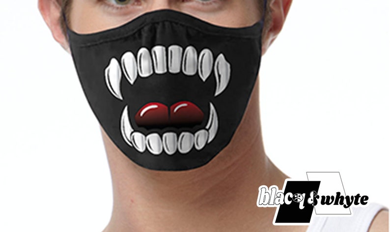 Vampire Teeth Face Mask - Etsy
