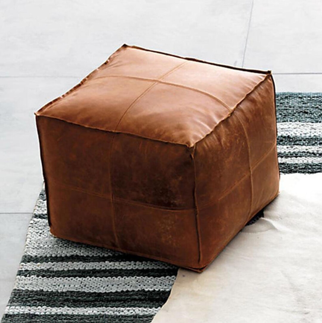 Square Pouf ''60% Offmoroccan Square Pouf Handmade Leather Square ...