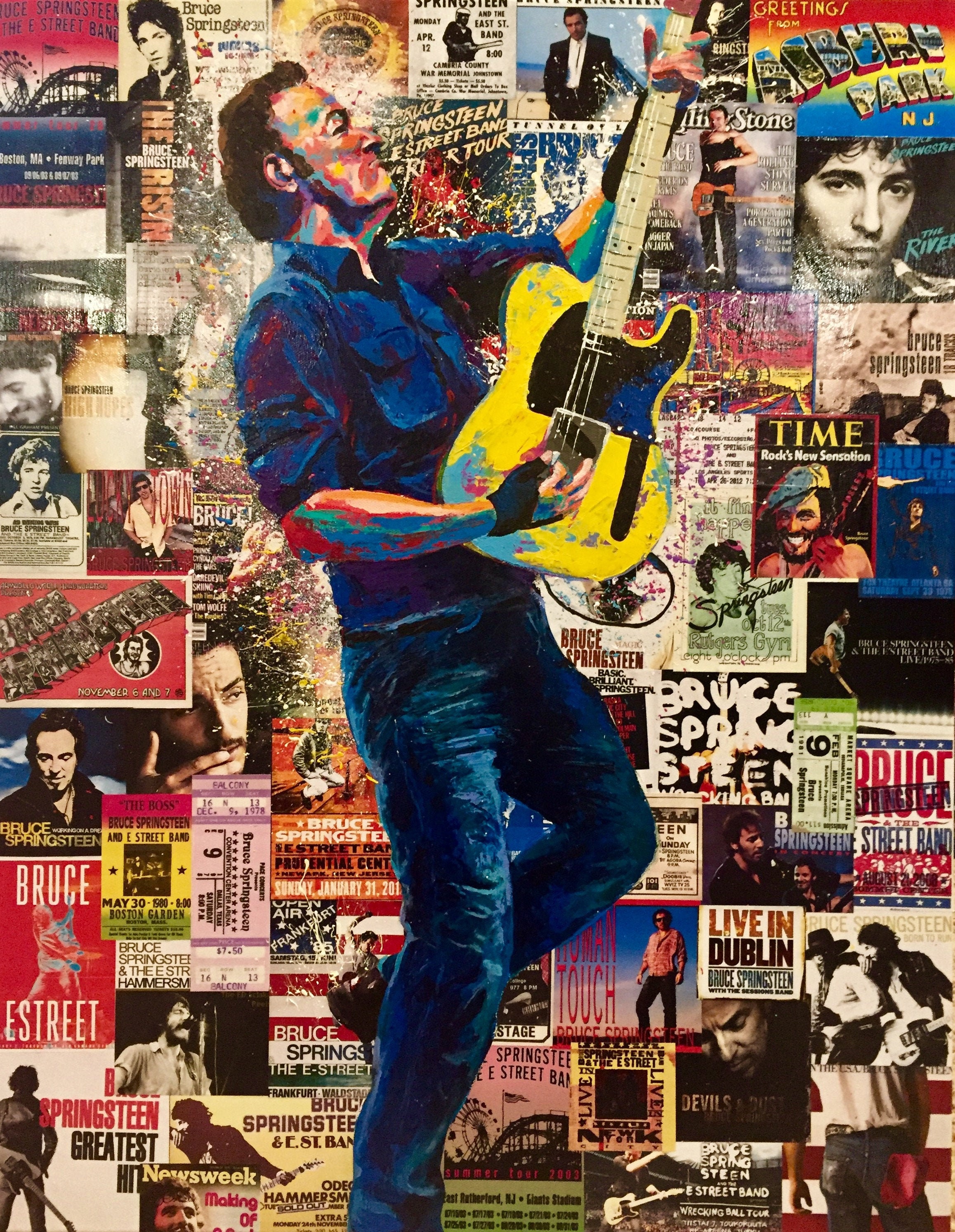 Bruce Springsteen Gallery Wrapped Canvas Art Print - Etsy