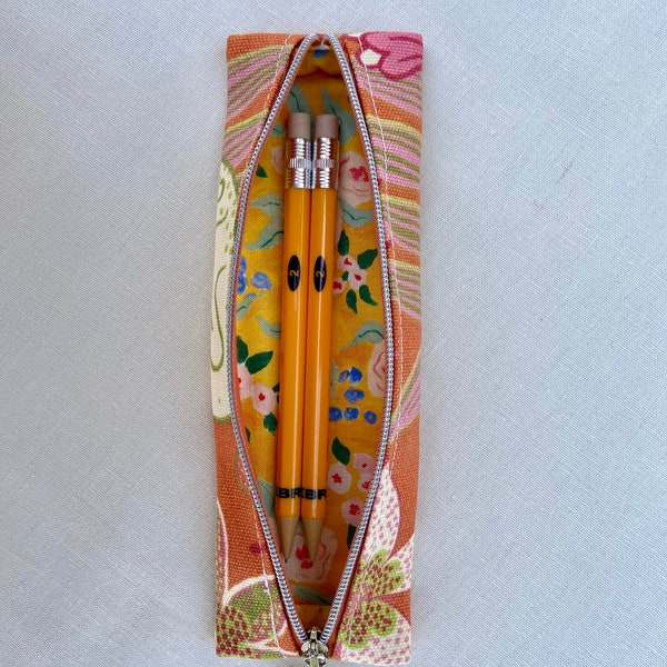 Orange Pencil Case - Etsy