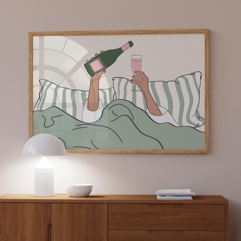 Green Above Bed Prints - Etsy