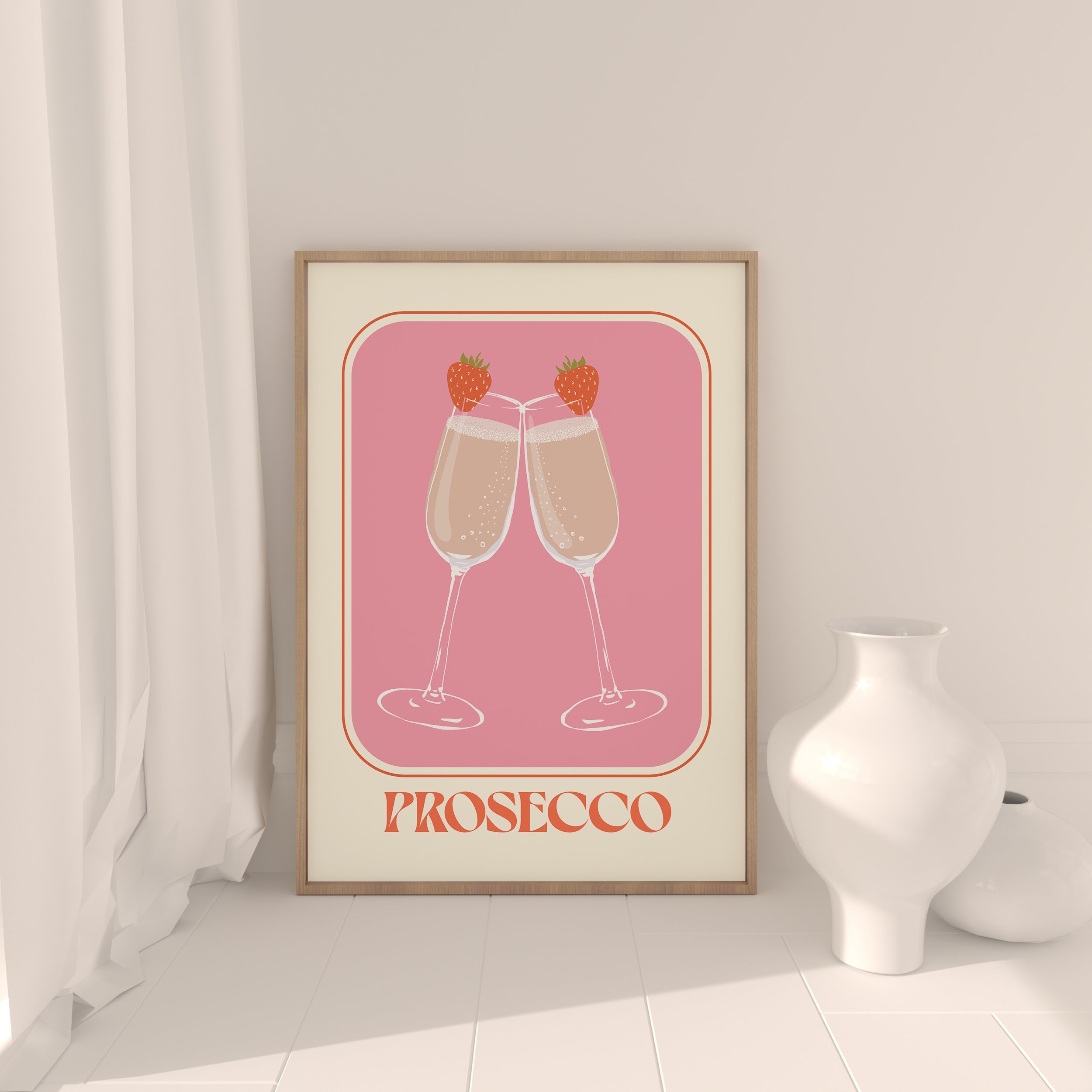 Prosecco Poster Prosecco Printable Art, Bar Cart Decor Wine Wall Art ...