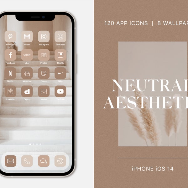 Beige Aesthetic Wallpaper iPhone - Etsy