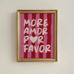 Retro Valentines Wall Decor Set of 8 Printable Romantic Posters Cute ...