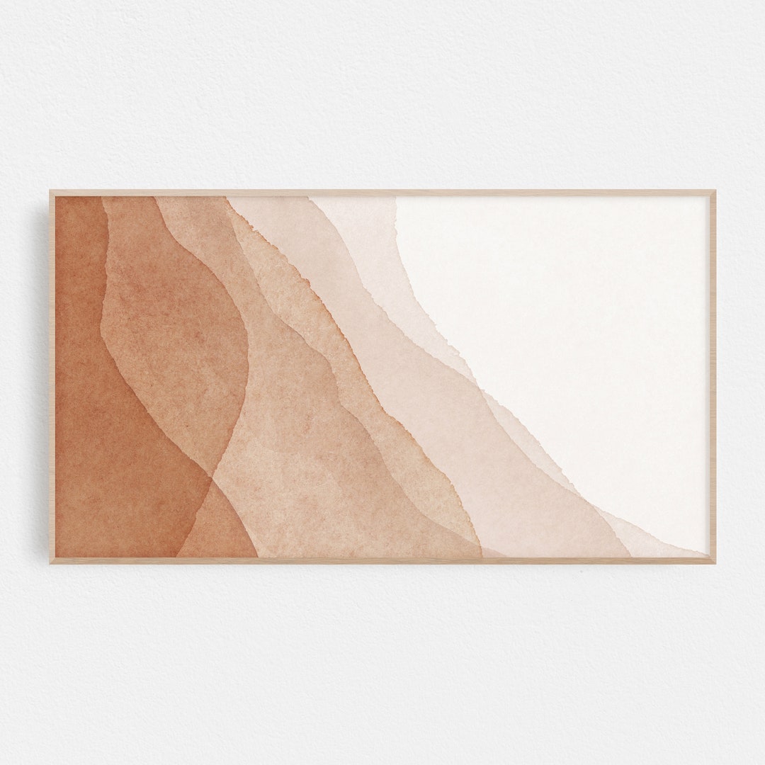 Abstract Frame Art Digital Download for Samsung Frame Brown Beige ...