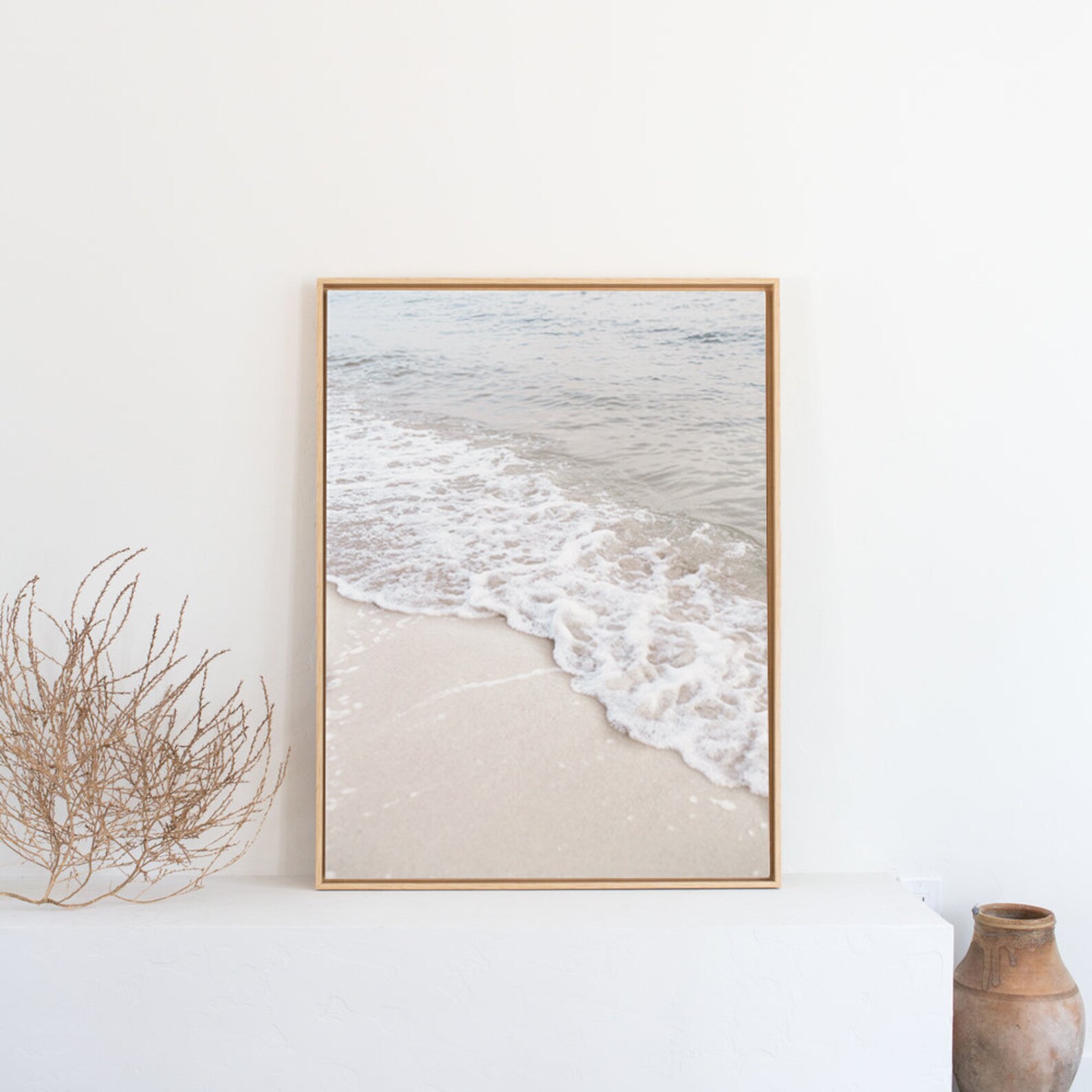 Neutral Beach Print Coastal Wall Art Digital Print Beach - Etsy