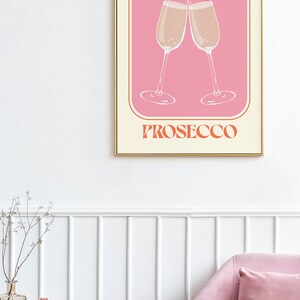 Prosecco Poster Champagne Bar Cart Printable Art Wine Wall - Etsy