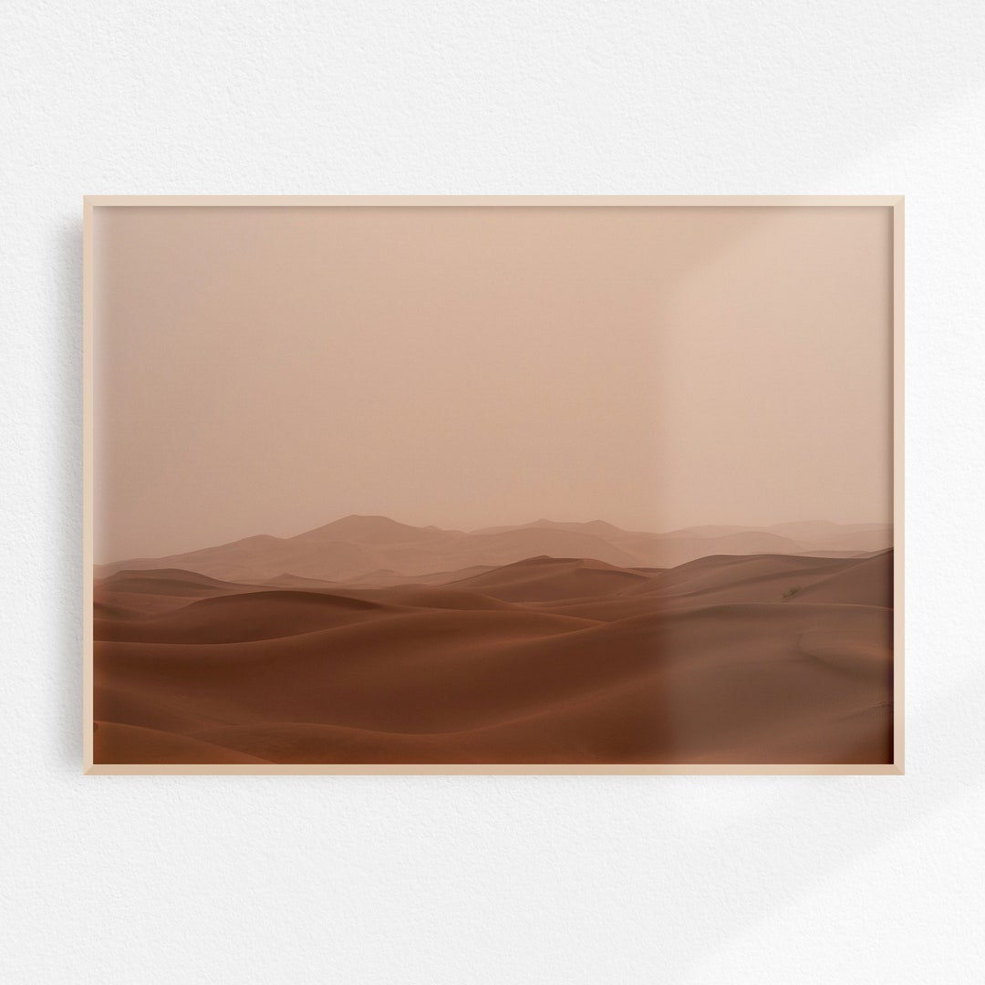 Desert Landscape Print | Desert Wall Art | Sahara Desert Print ...