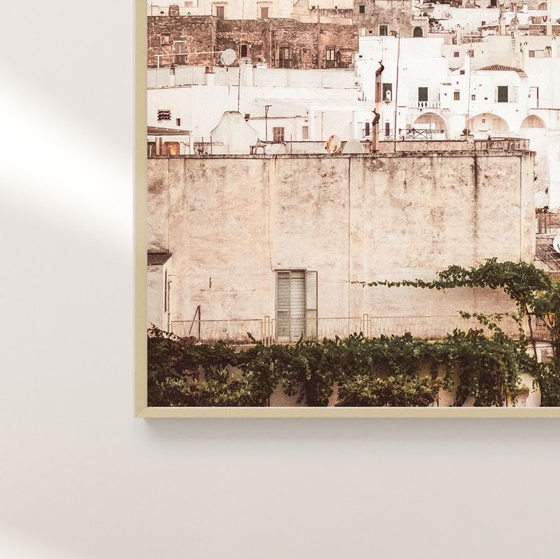 Ostuni Print Large Italy Print Neutral Wall Art Puglia - Etsy