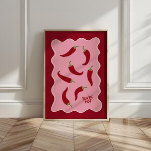 Retro Valentines Wall Decor Set of 8 Printable Romantic Posters Cute ...